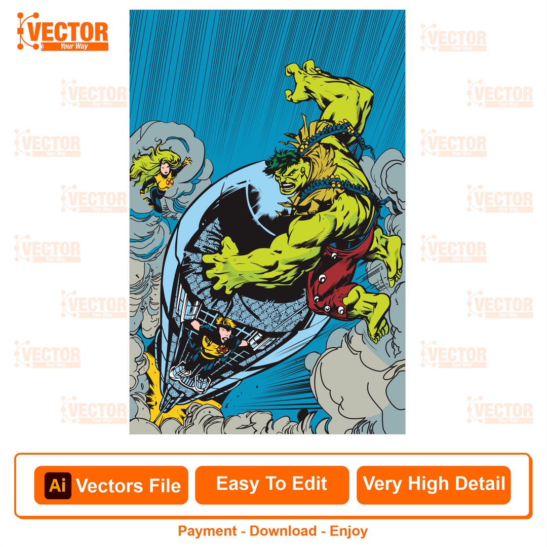 War & Pieces Vectors, the Incredible Hulk, Marvel Comics, Hulk Vectors ...