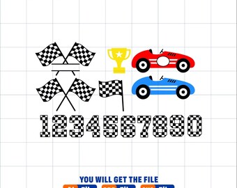 Racing Svg Bundle, Retro Race Car Svg, Race Car Svg, Race Car Clipart ...