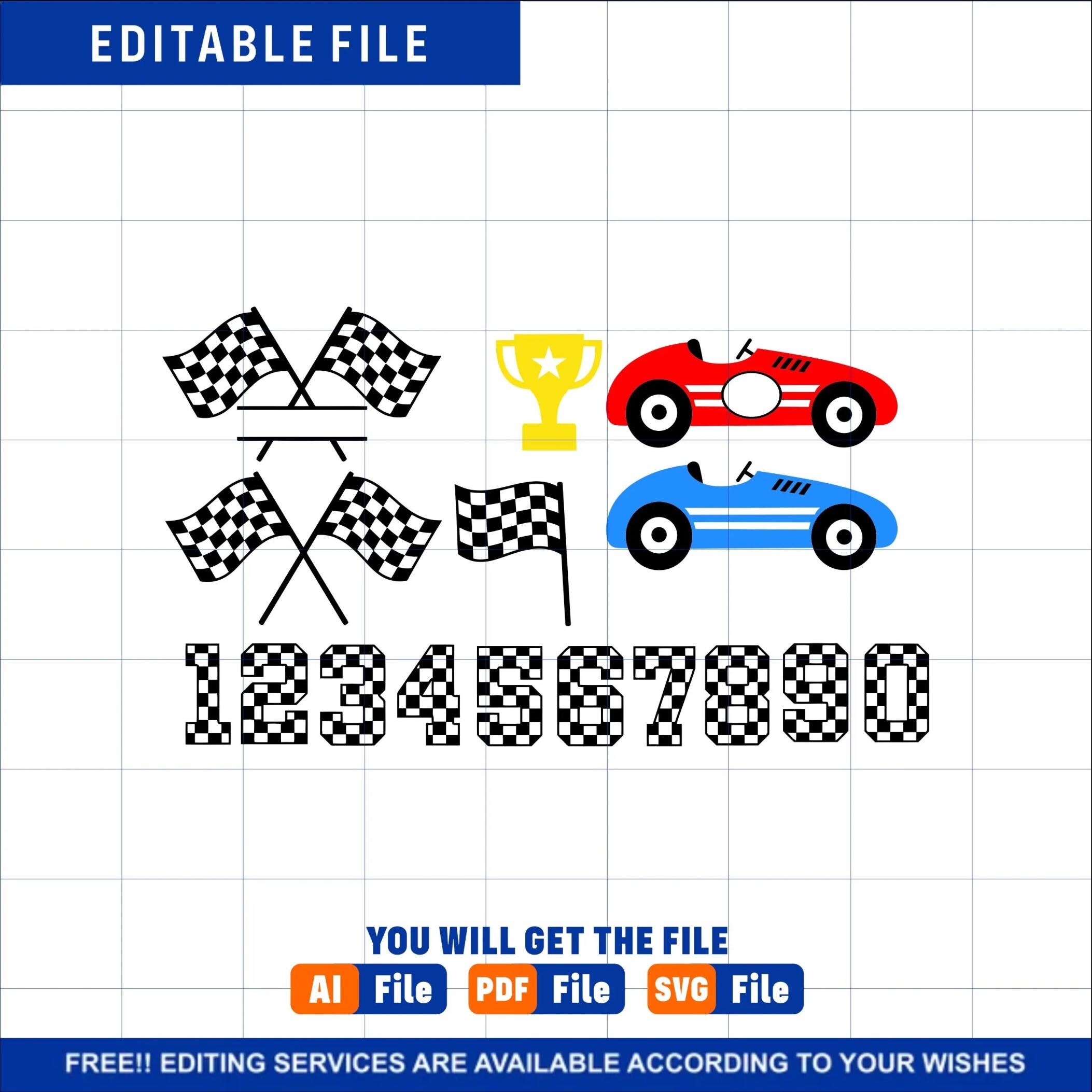 Racing Svg Bundle, Retro Race Car Svg, Race Car Svg, Race Car Clipart ...