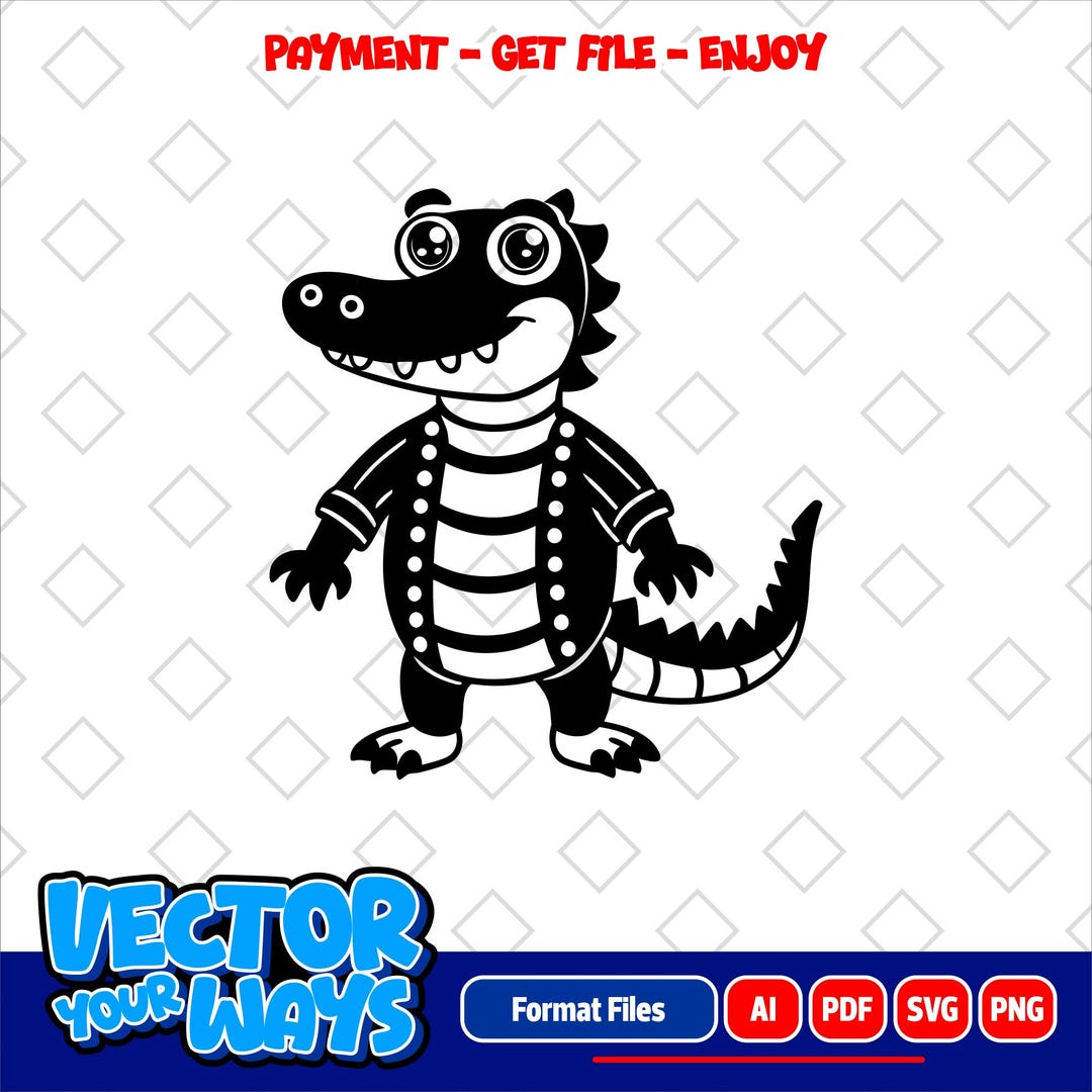 Crocodile SVG Files | Alligator Cut Files | Safari Animal Vector ...