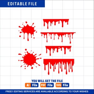 Dripping Svg, Blood Svg, Dripping Blood Svg, Blood Drops Svg,blood ...