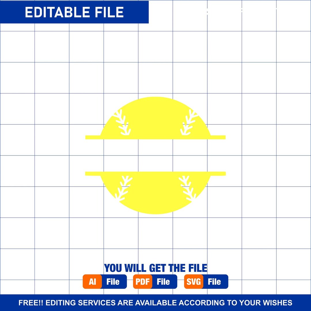 Softball Frame SVG Files | Sports Mom Cut Files | Softball Split Name ...