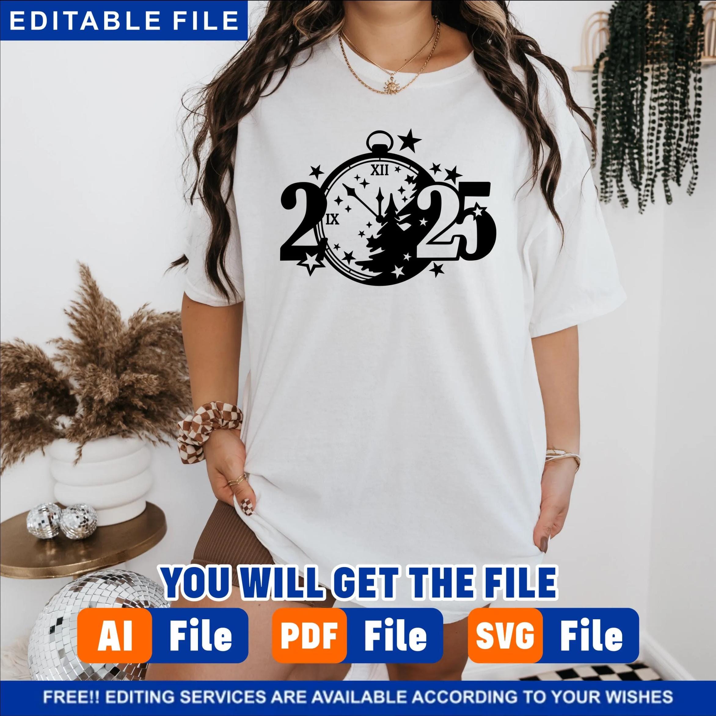 2025 SVG, New Years SVG, Happy New Year SVG, Christmas Svg, Popular Svg ...