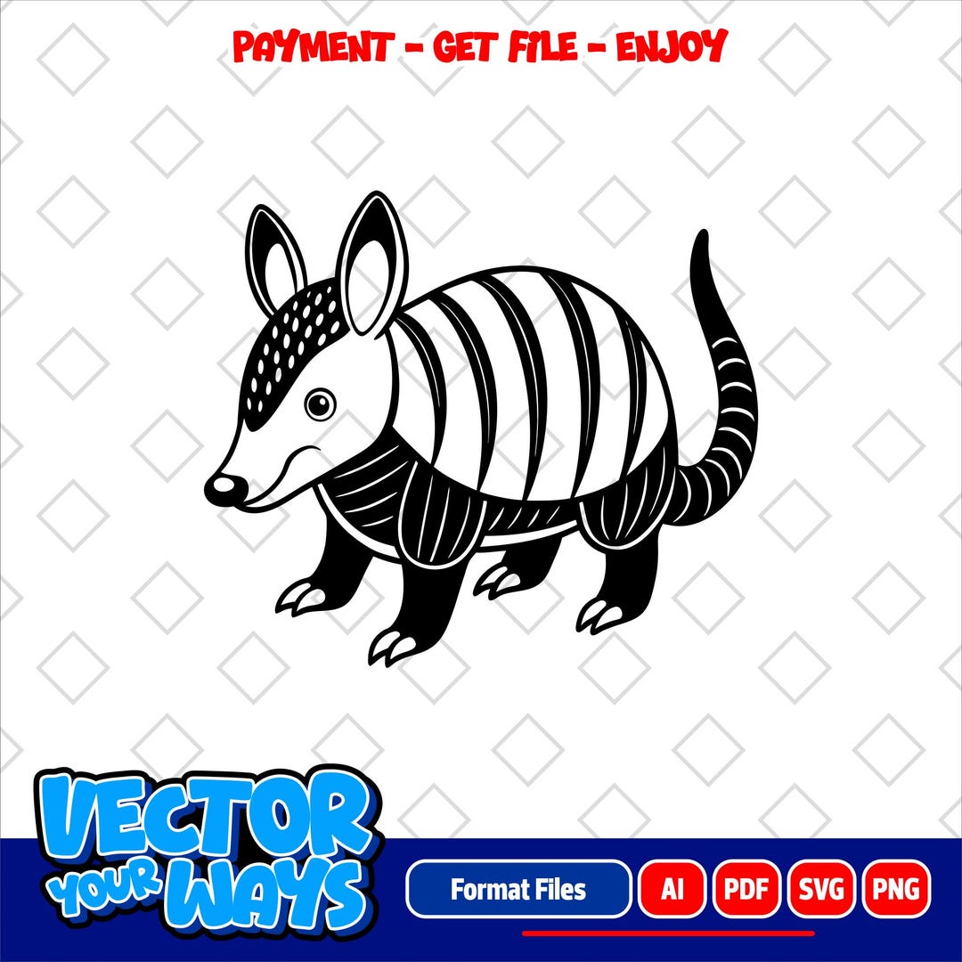 Armadillo SVG Files | Armadillo Cut Files | Armadillo Vector Files ...