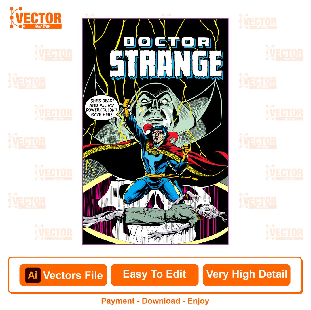 Phyffe Doctor Strange Vector, Avengers Vectors , Marvel Comic, Avengers ...
