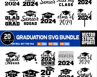 Graduation Cap SVG, Graduation SVG Bundle, Proud Graduate 2024 ,class ...
