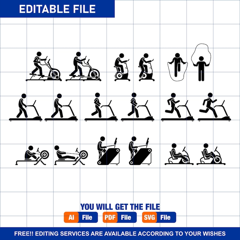 Jumping Exercise Png - Etsy