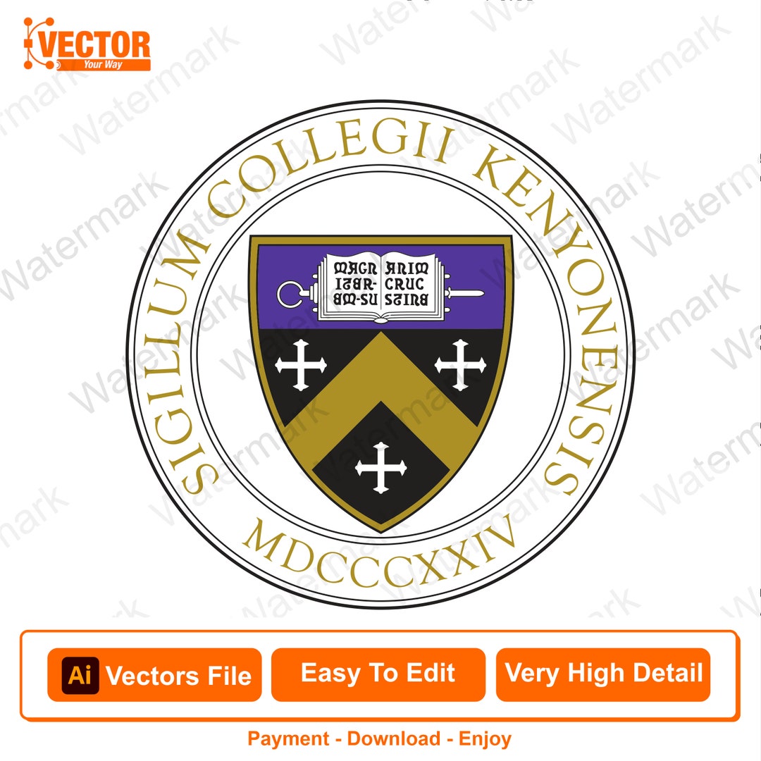 Kenyon College, Kenyon College Logo Vector, University Logo, Us ...