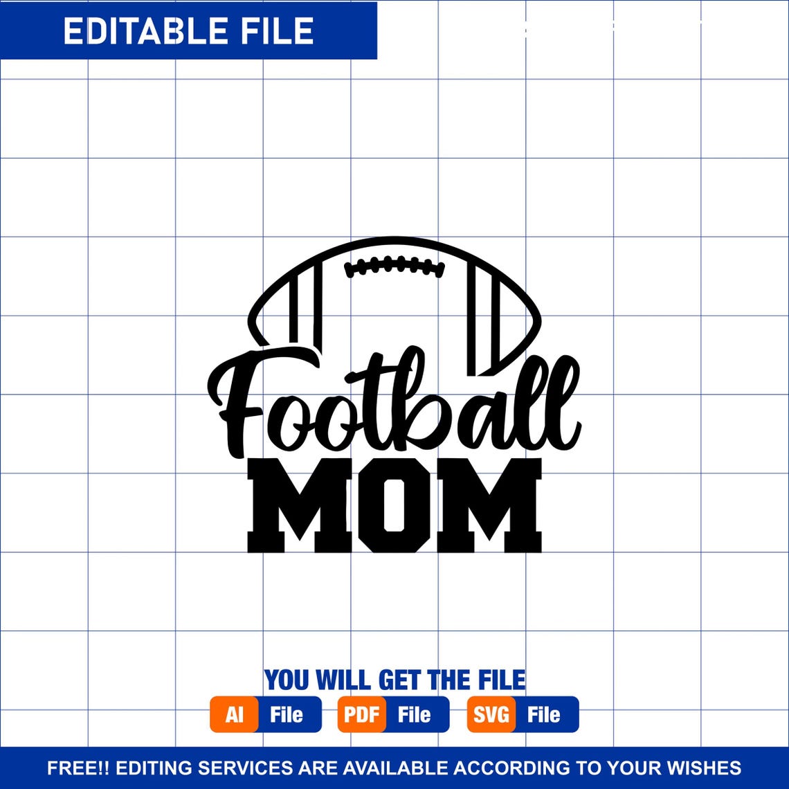 Football Mom SVG Files | Football SVG | Football Mom Cut Files ...