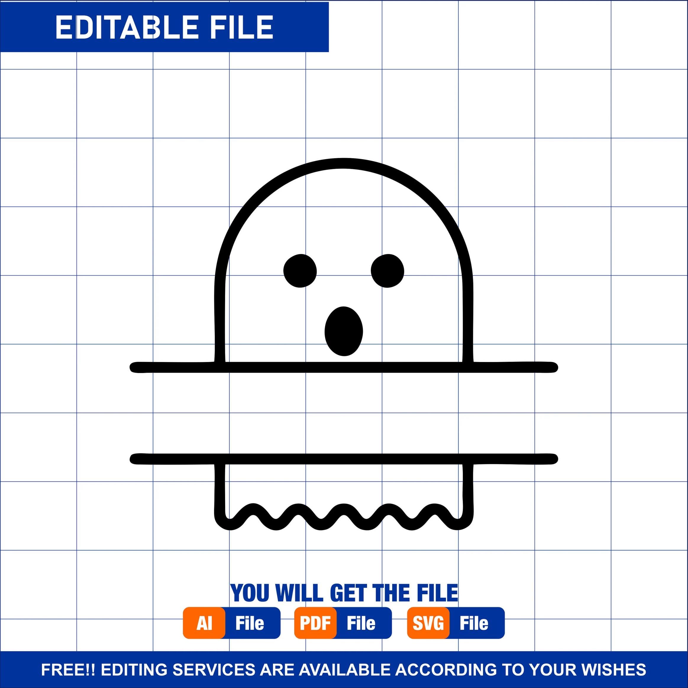Ghost Split Name Frame SVG Files | Halloween SVG Cut Files | Ghost ...