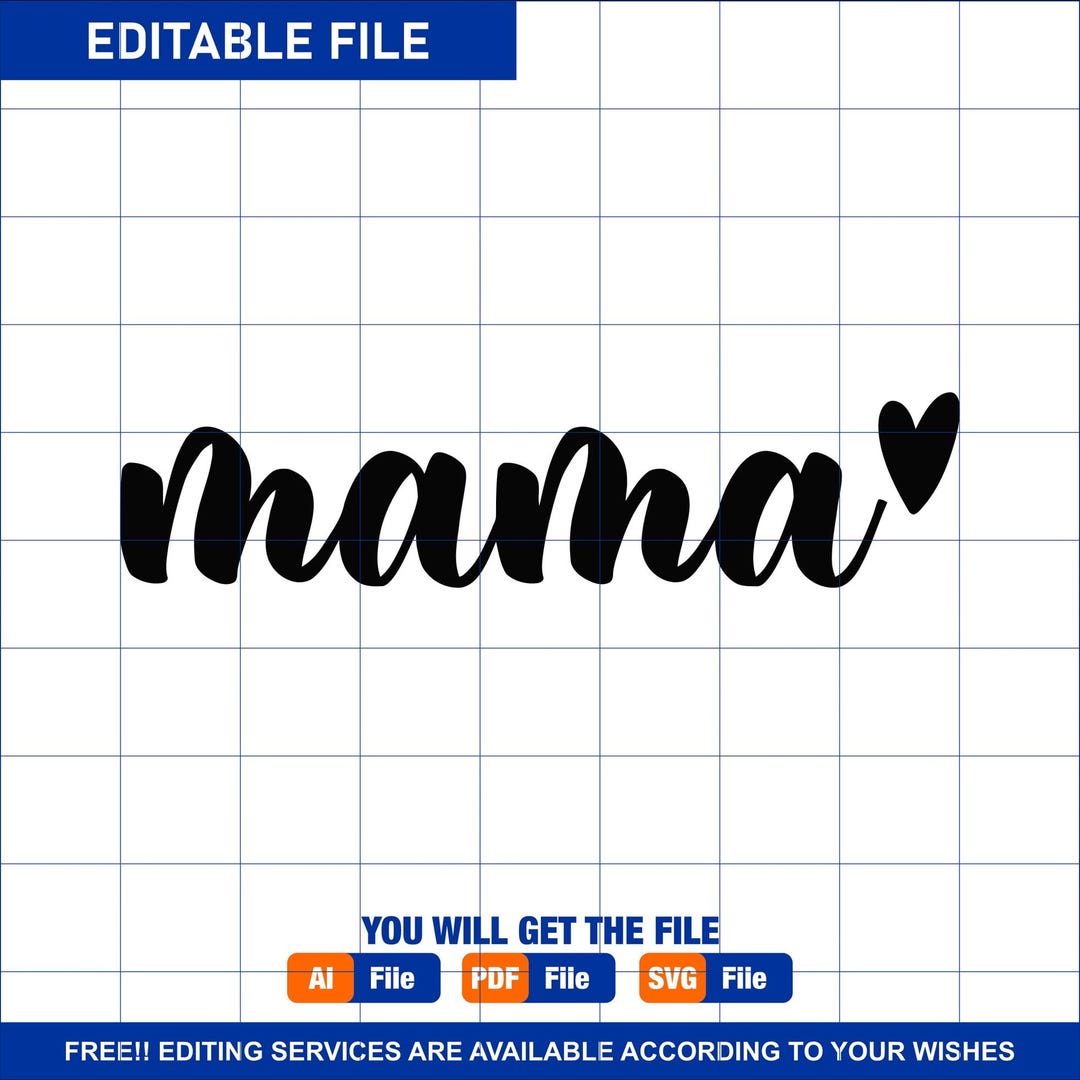 Mama Script Svg, Mama Heart Svg, Mothers Day Svg, Mom Life, Boy Mom Svg ...