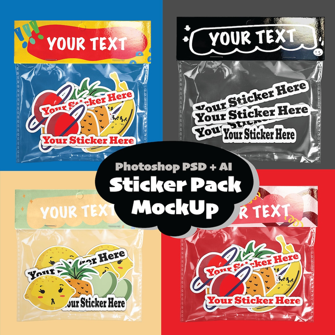 Best Mockup for Stickers Packs - Etsy