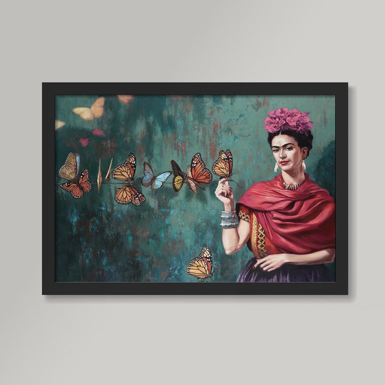 Frida Kahlo Posters Poster Prints 320gsm Canvas Home Decor Wall Art ...