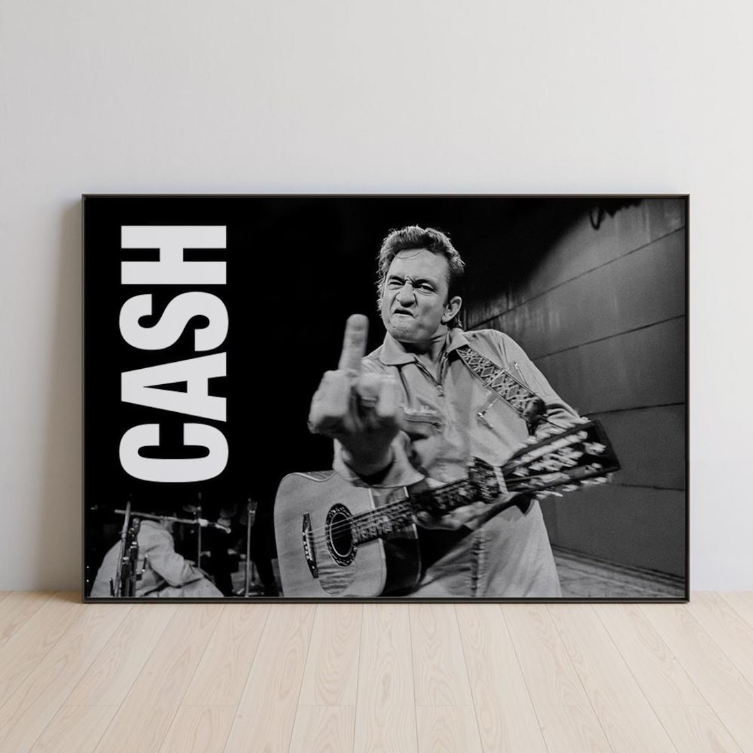 Johnny Cash Cash Posters Poster Prints 320gsm Canvas Home Decor Wall ...