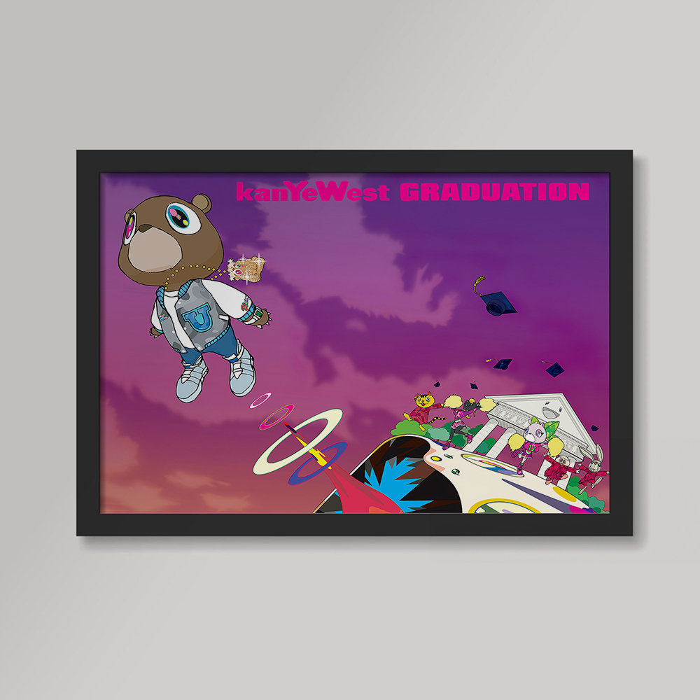 Kanye West Graduation Posters Poster Prints 320gsm Canvas Home Decor ...