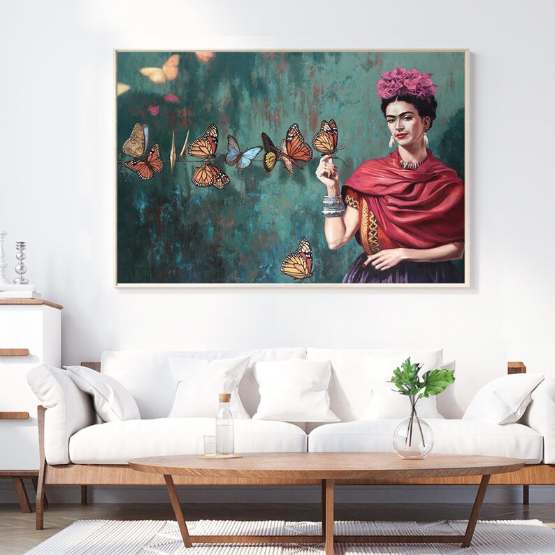 Frida Kahlo Posters Poster Prints 320gsm Canvas Home Decor Wall Art ...