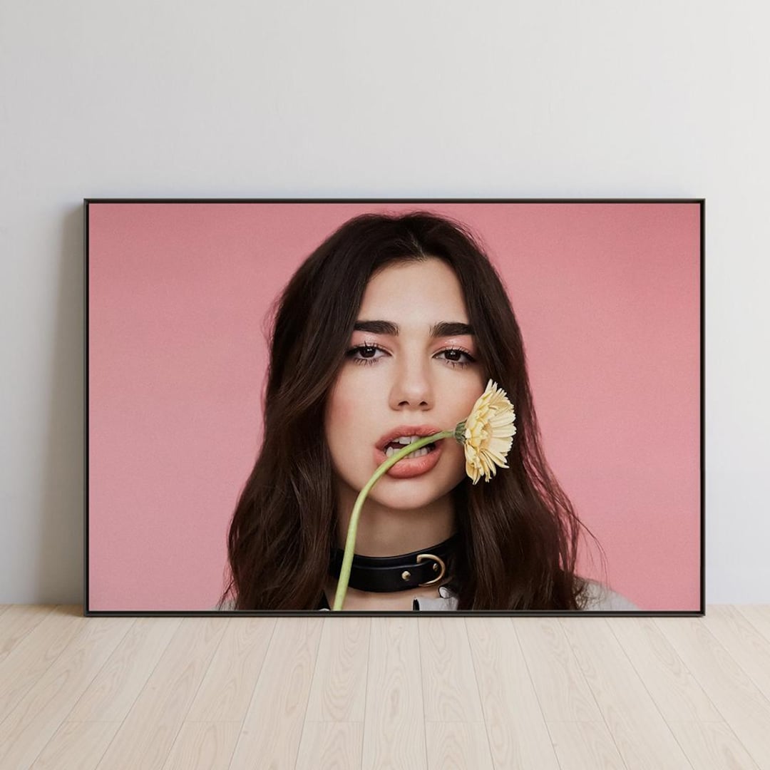 Dua Lipa Celebrity Posters Poster Prints 320gsm Canvas Home Decor Wall ...