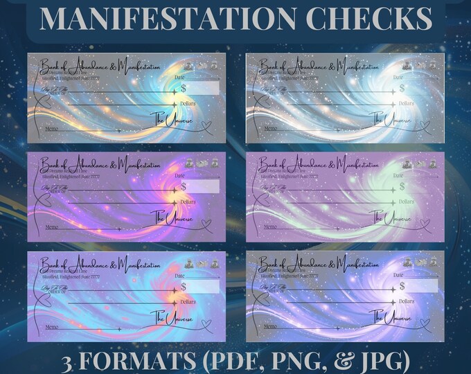 Abundance & Manifestation Checks, Manifestation Checks, Money ...