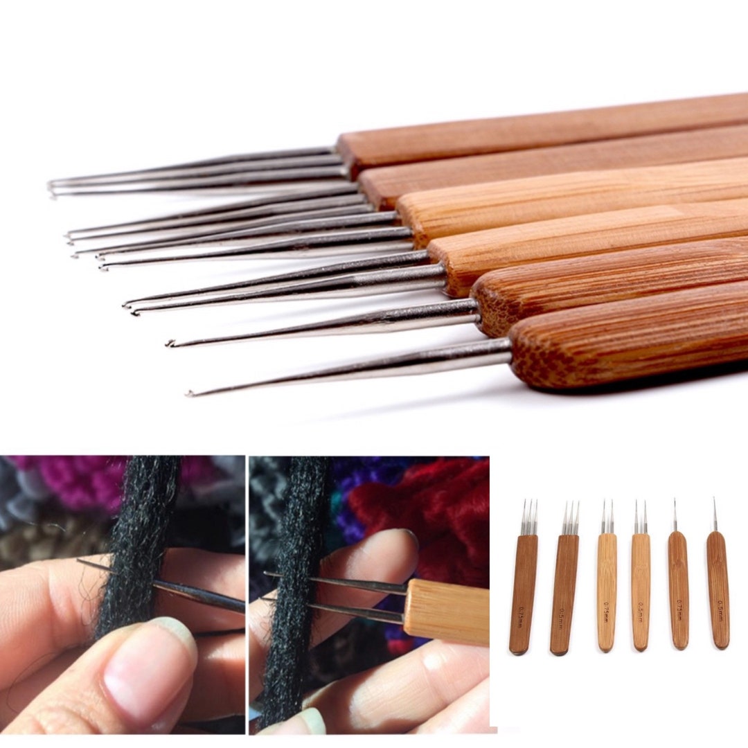 Dreadlocks Tool With Beautiful Bamboo Handle Single, Double, Triple ...