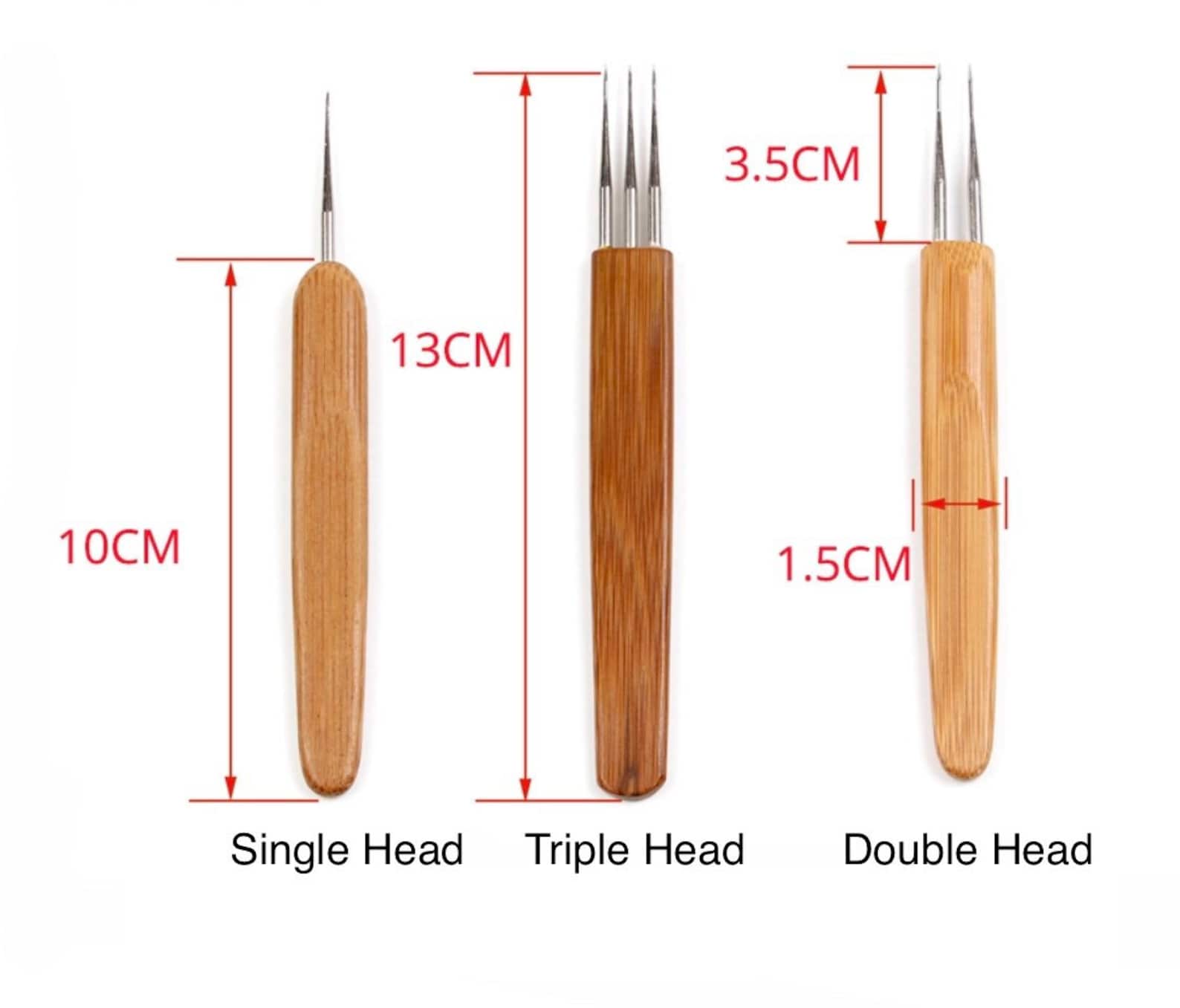 Dreadlocks Tool With Beautiful Bamboo Handle Single Double | Etsy