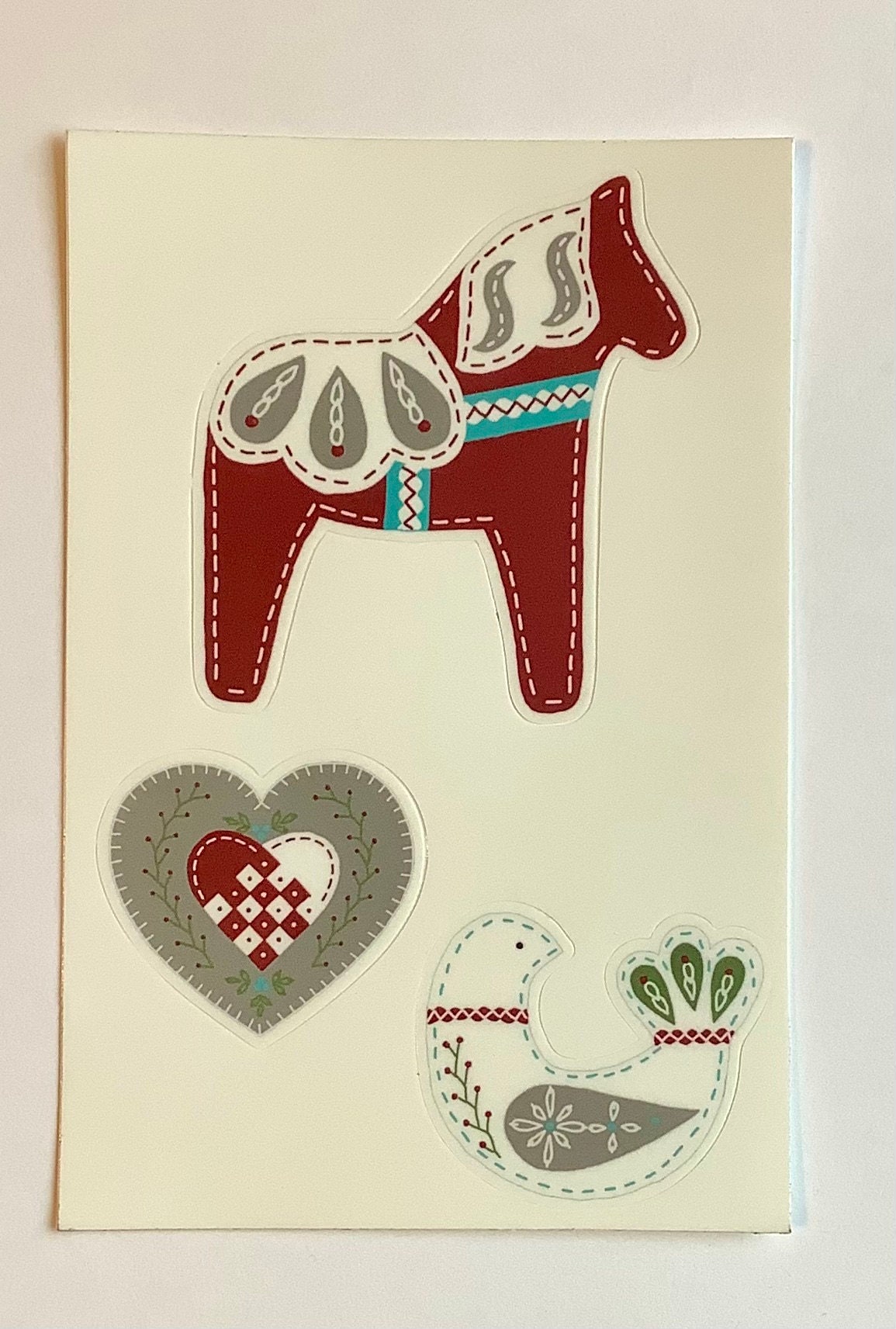 Scandinavian Vinyl Sticker Dala Horse Swedish - Etsy