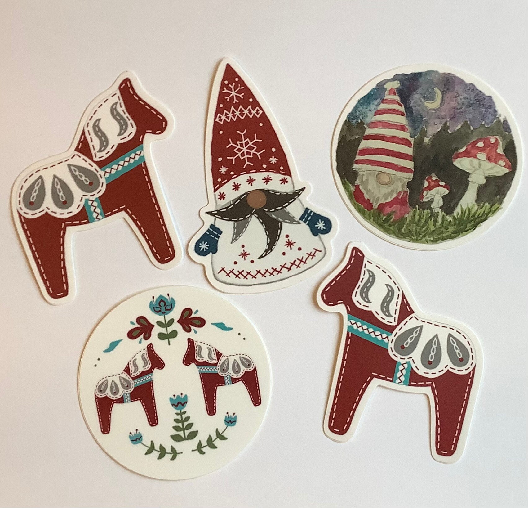 Scandinavian Vinyl Sticker Dala Horse Swedish - Etsy