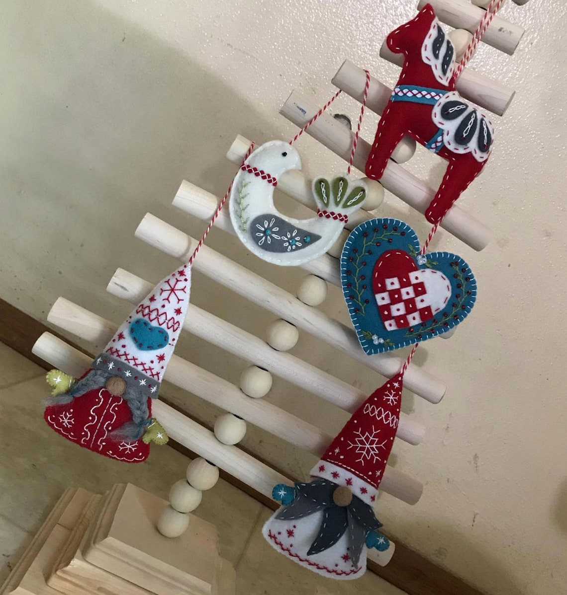 PDF Pattern Tomten Gnome Nisse Scandinavian Felt Ornament Swedish Santa ...