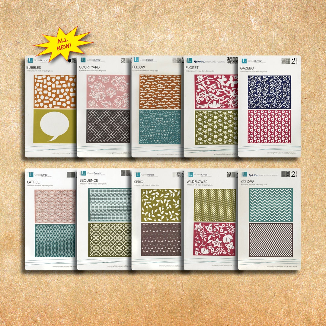 003: New Goosebumpz, Quickutz Embossing Folders, A2 (4.25"x5.5") - Etsy