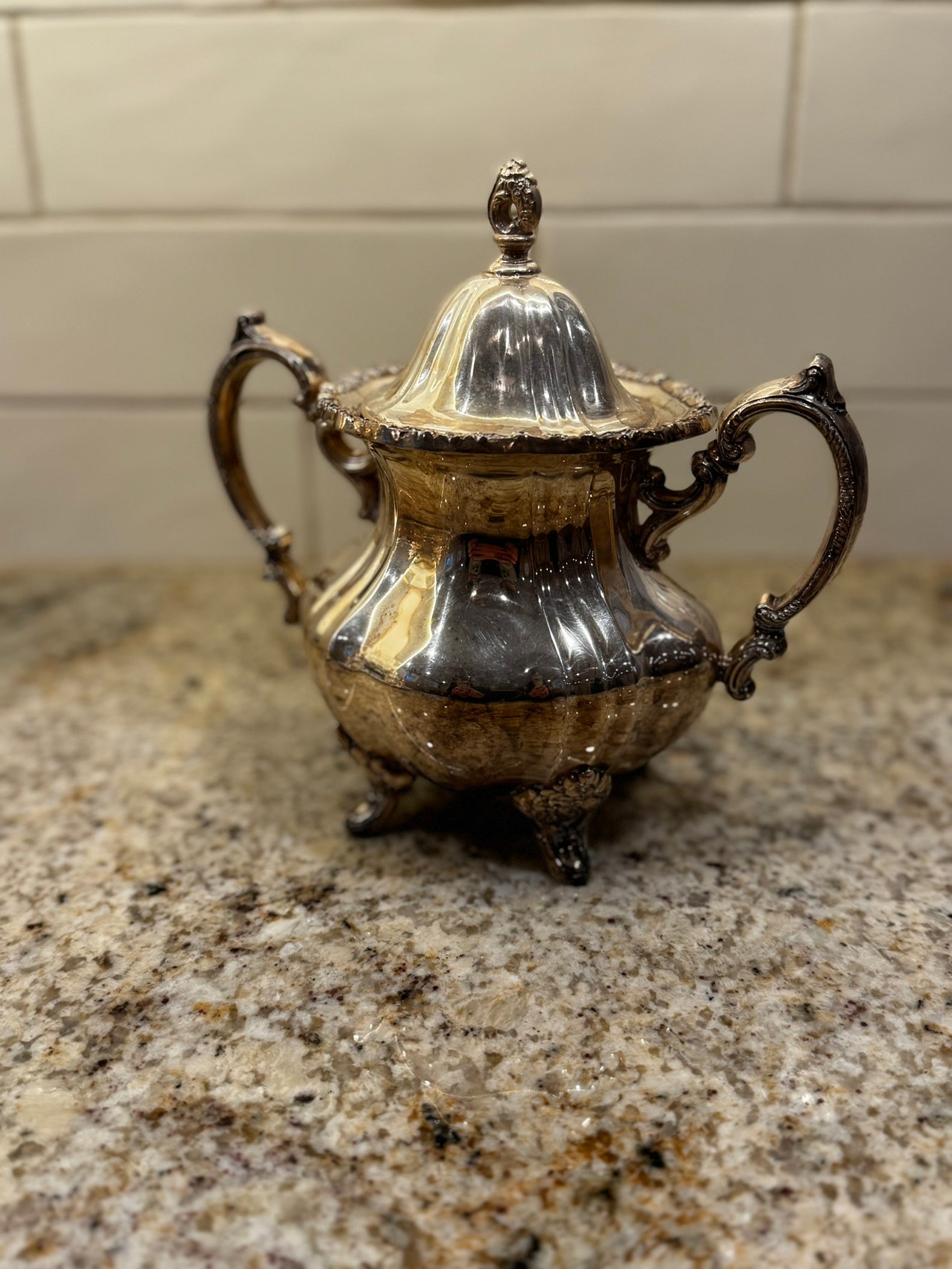 Collection of Vintage Silverplate Tea and Platter Sets (pricing ...