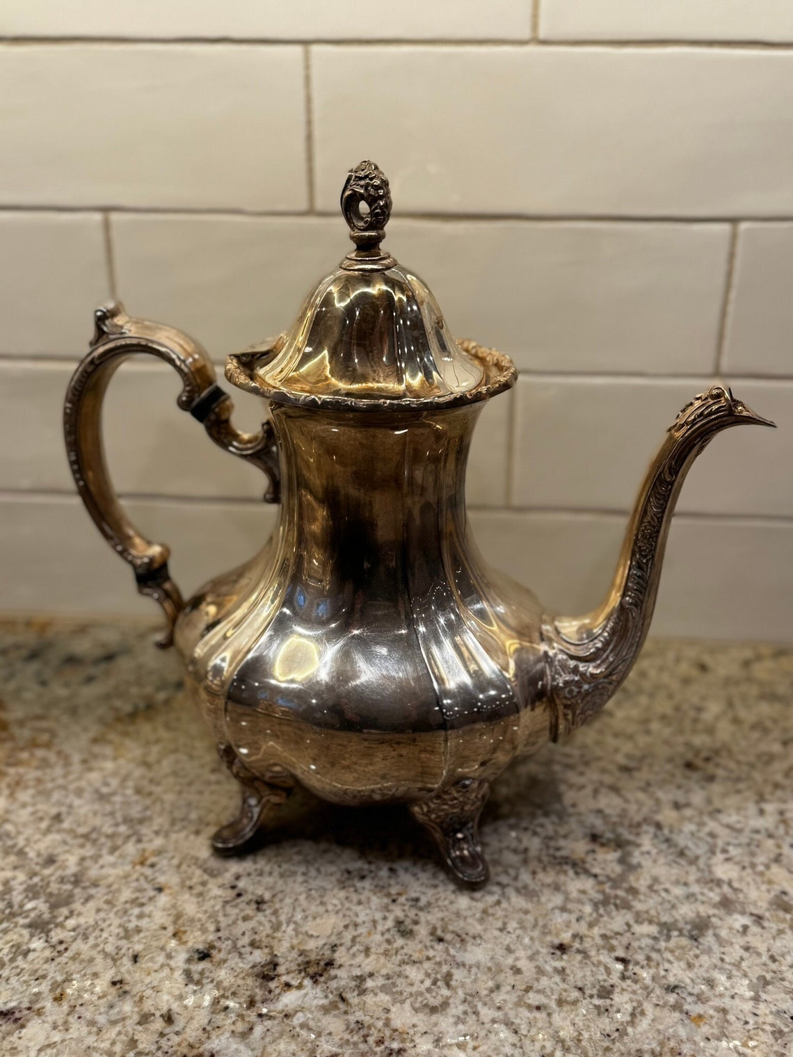 Collection of Vintage Silverplate Tea and Platter Sets (pricing ...