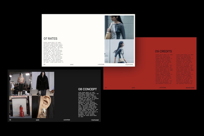 Minimalist Media Kit Template: Canva + Indesign Press Kit. Modern ...