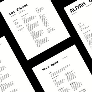 Minimalist Resume Template Bundle Pack of 7 for Canva or Pages. ATS ...