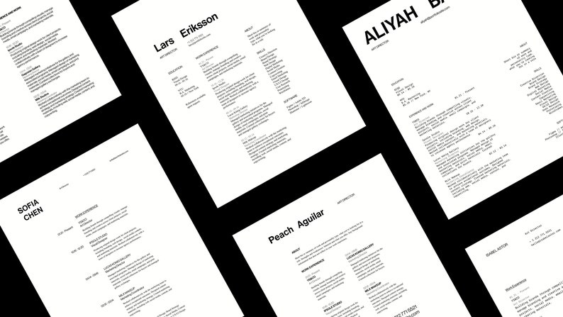 Minimalist Resume Template Bundle Pack of 7 for Canva or Pages. ATS ...