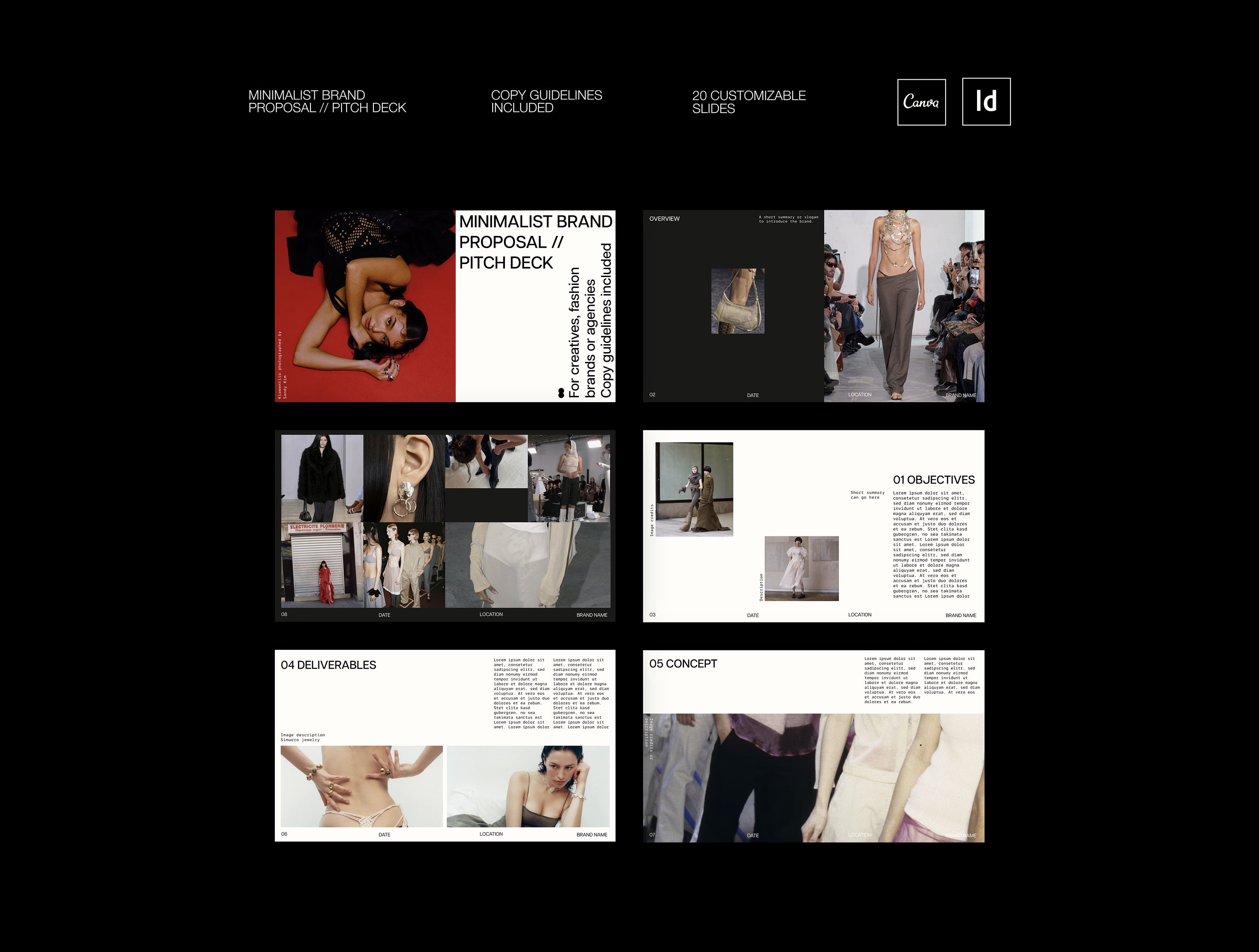Minimalist Brand Proposal Pitch Deck Template: Canva & Indesign ...