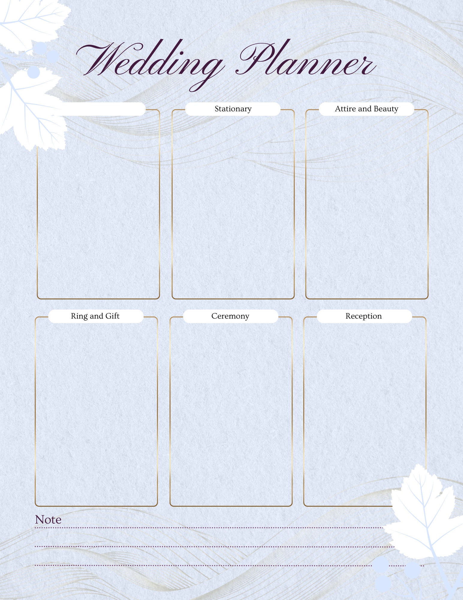 Wedding Organizer, Bridal Itinerary, Weekend Itinerary, Wedding Planner ...