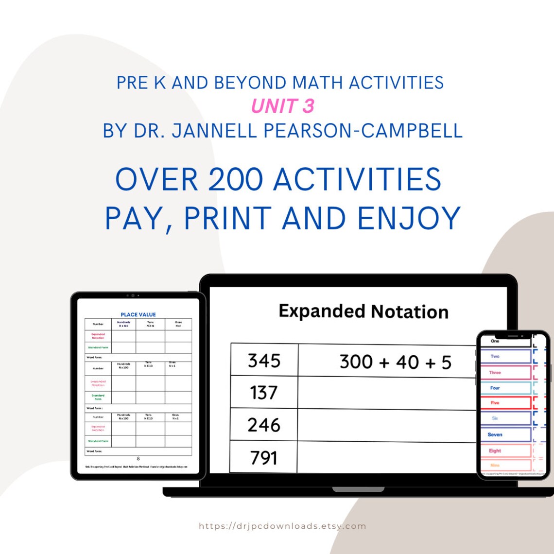 Digital Downloads/ 95 Math Pages /homeschool Worksheet/ Bundle ...