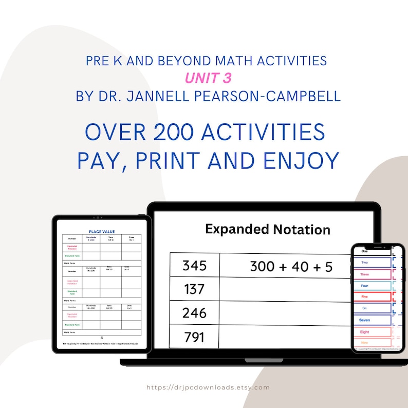 Digital Downloads/ 95 Math Pages /homeschool Worksheet/ Bundle ...