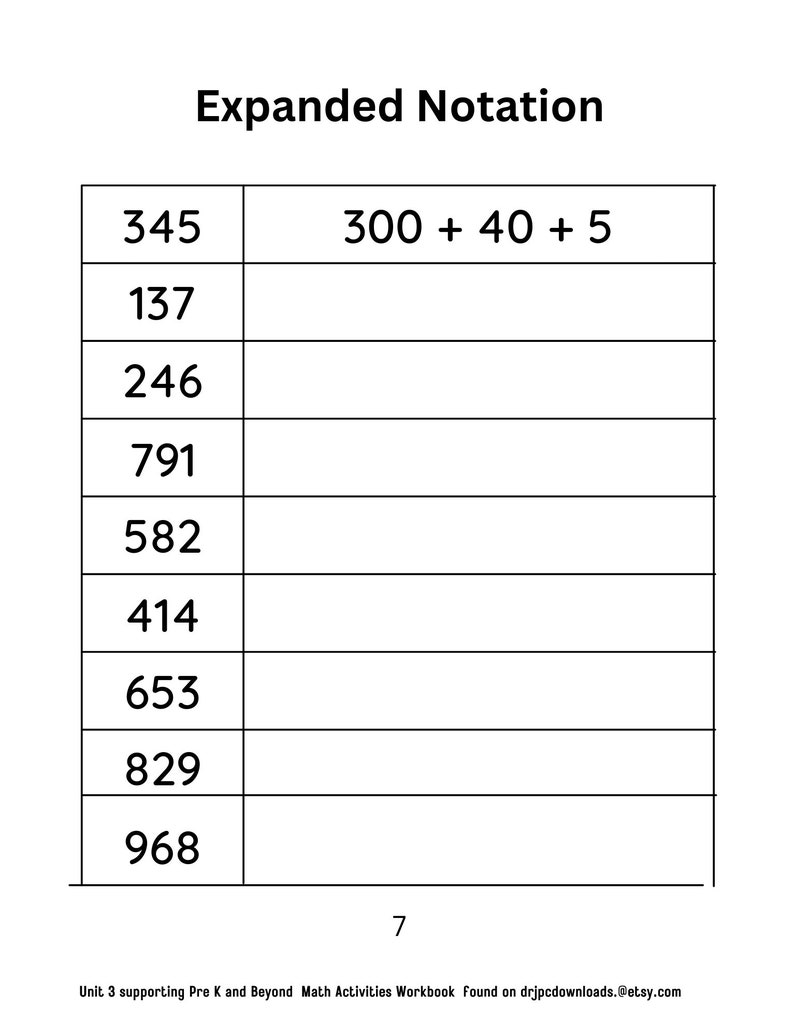 Digital Downloads/ 95 Math Pages /homeschool Worksheet/ Bundle ...