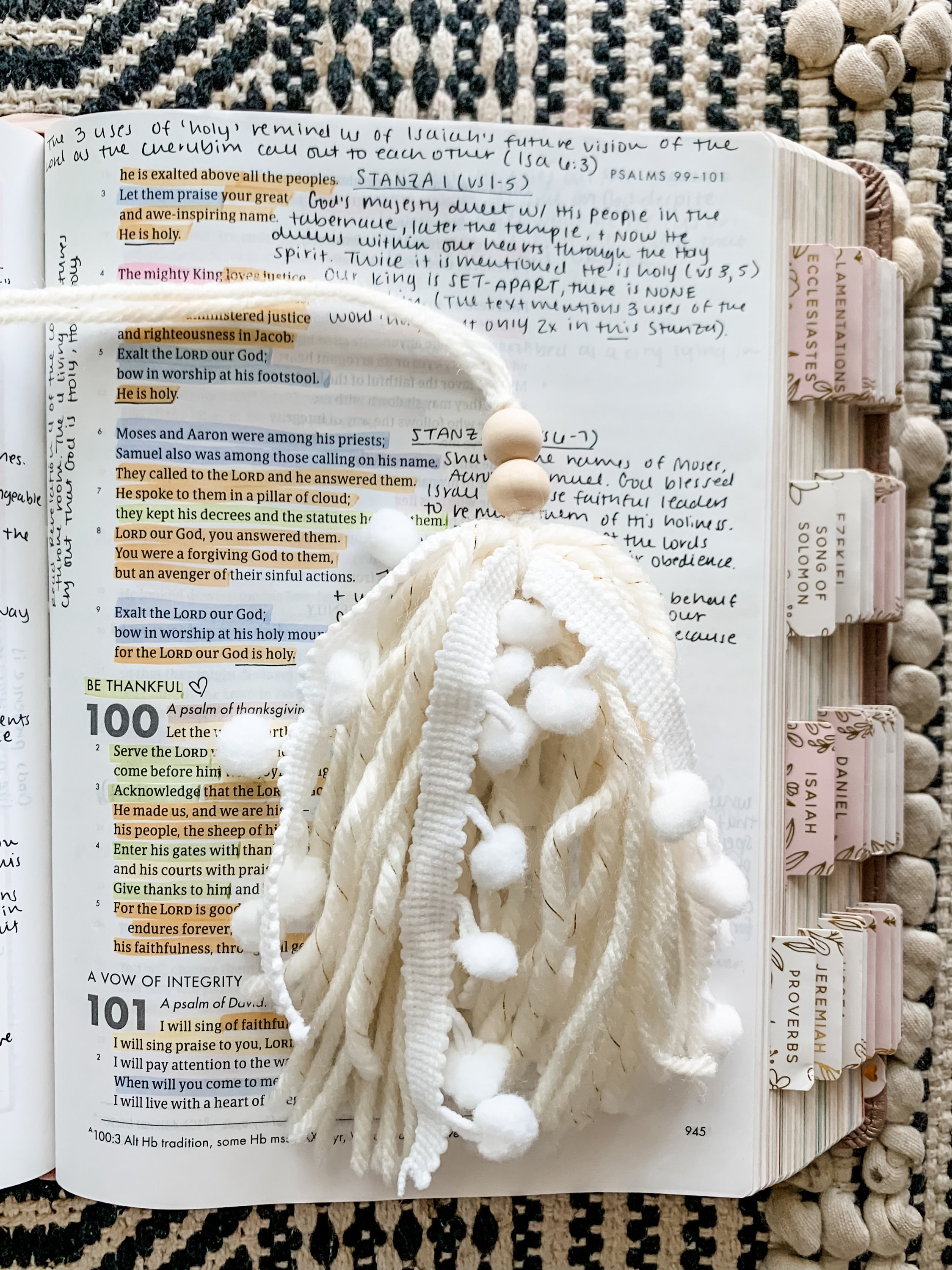 Bible Tassel Adjustable Bookmark Boho Bookmark Book Lover Gift Bible ...