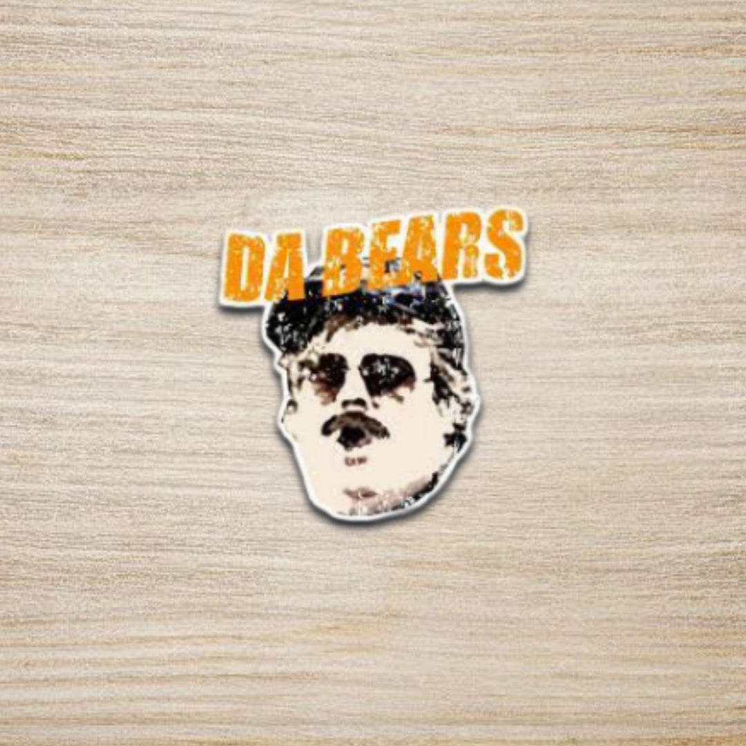 Chris Farley Da Bears Sticker - Etsy