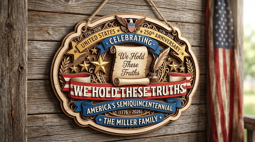 Personalized Founding Fathers Document Sign, Declaration 250th ...