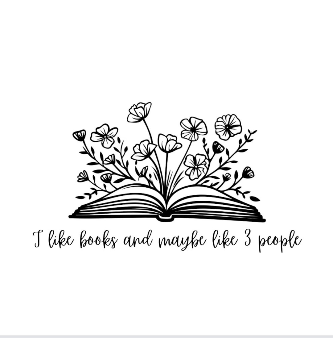 I Like Books and Like 3 People - Etsy