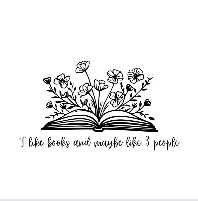 I Like Books and Like 3 People - Etsy