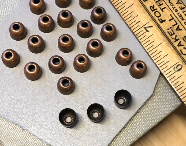 Copper End Caps Copper Bead Caps Bullet Tube Rustic | Etsy