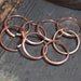 Copper Ring Blanks Unfinished Half Round Copper Rings - Etsy