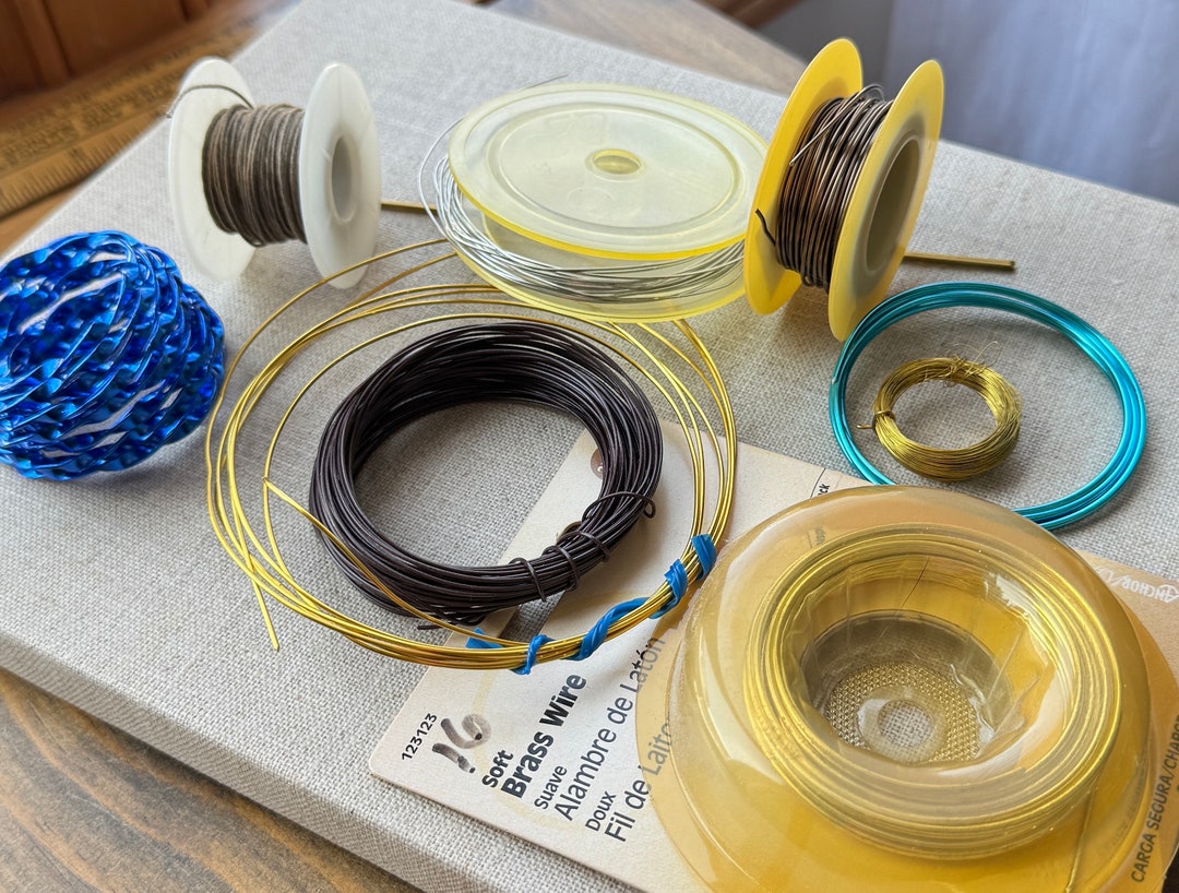 Wire, Bunch of Random Wire, Jewelry Making Supplies, Thick Gauge to ...