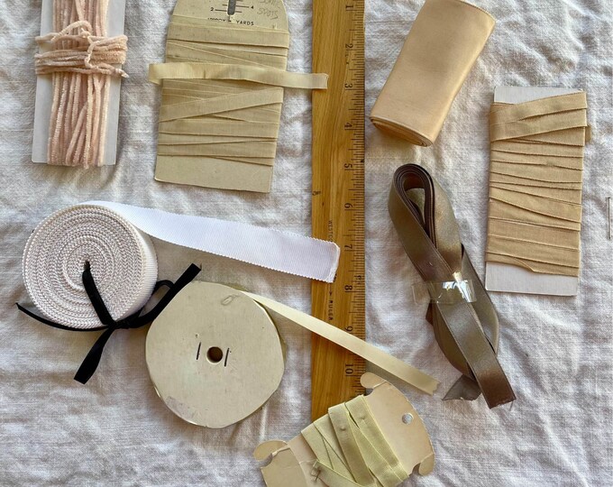 Big Lot of Neutral Color Vintage Ribbons so Many Yards Pink, Mocha ...