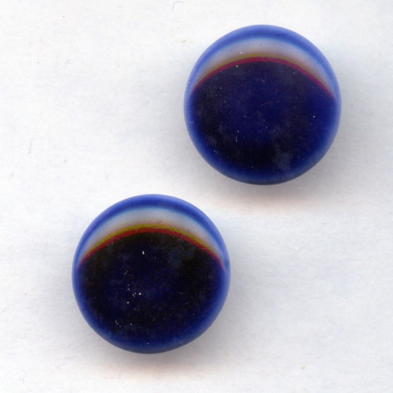 Antique Pair Hand Painted COBALT Edwardian China Shir… - Gem