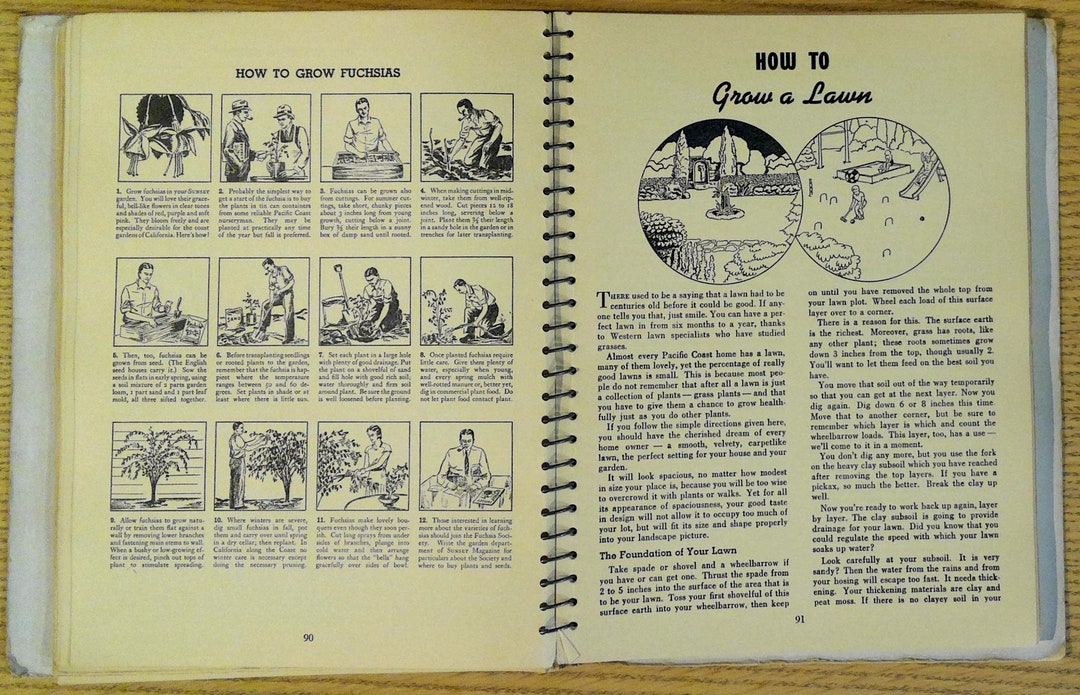 1943 - Sunset's Flower Garden Book Edited by Richard Merrifield - Etsy