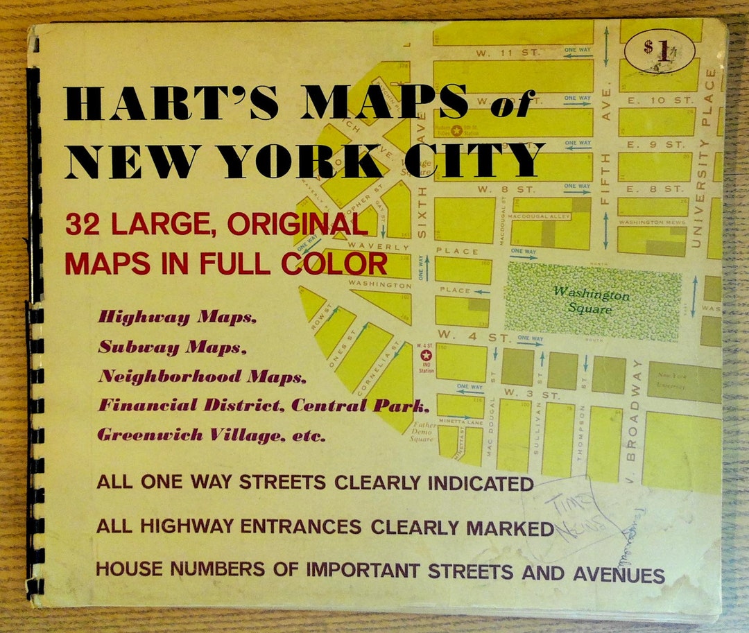 Hart's Maps of New York City: 32 Large Original Maps in - Etsy